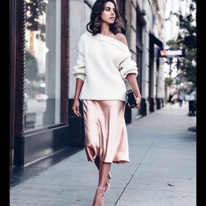 Vince | Skirts | Vince Pink Silk Slip Skirt | Poshmark